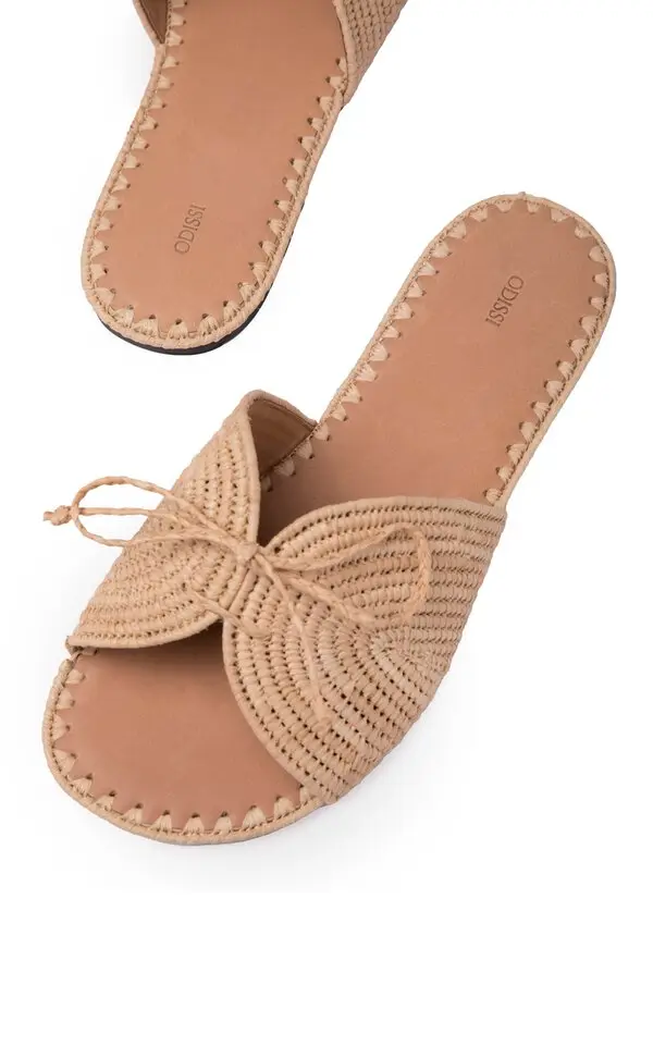 ODISSI Lipa Rafia Slides - Neutral