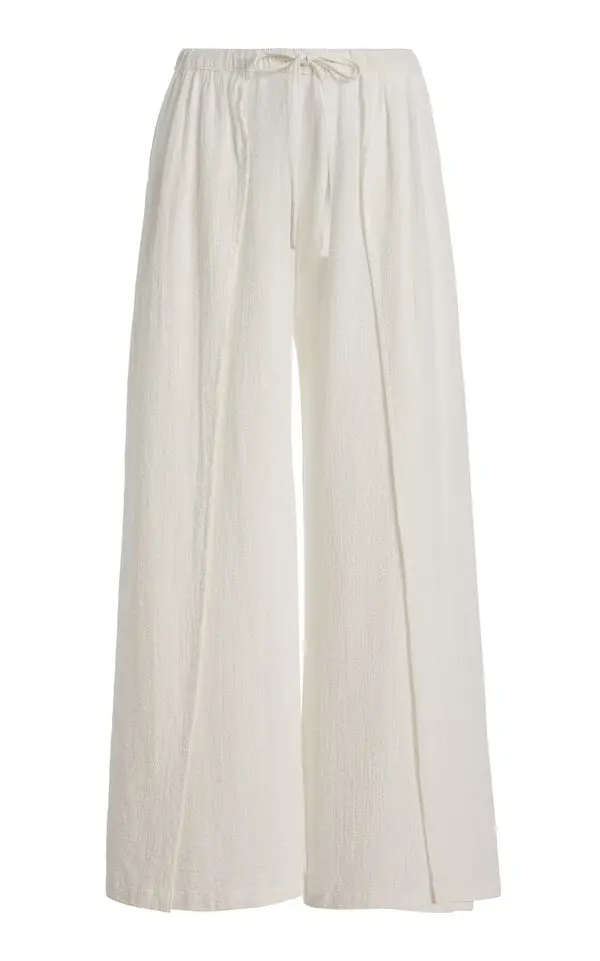 DL1961 Palazzo Relaxed Cotton Pant - Black