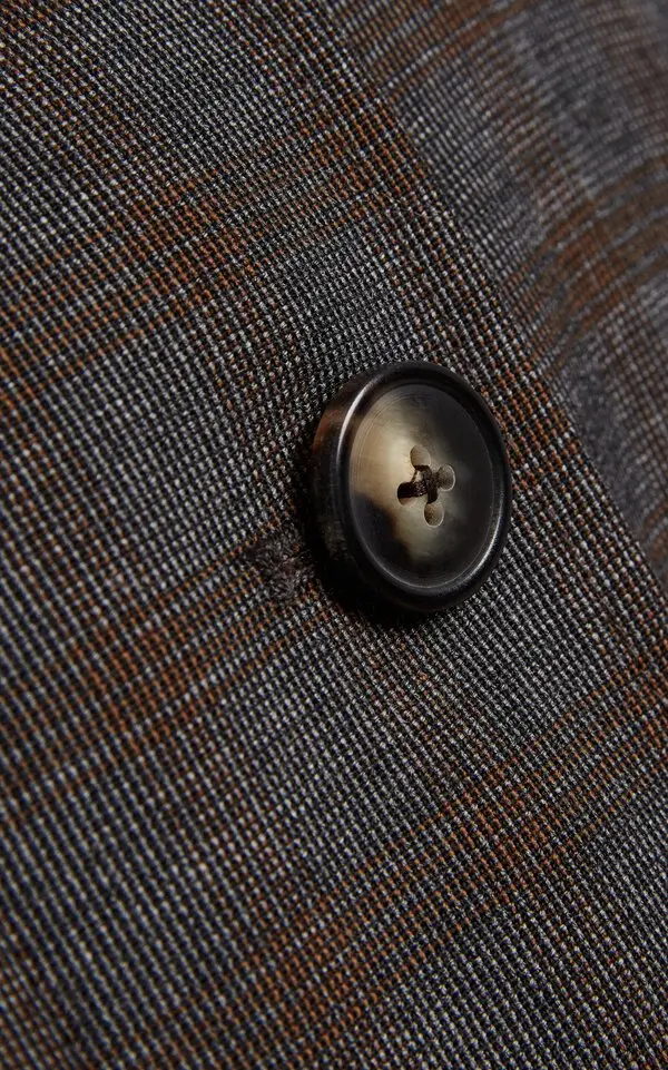 Dries Van Noten Valena Checked Wool Jacket
