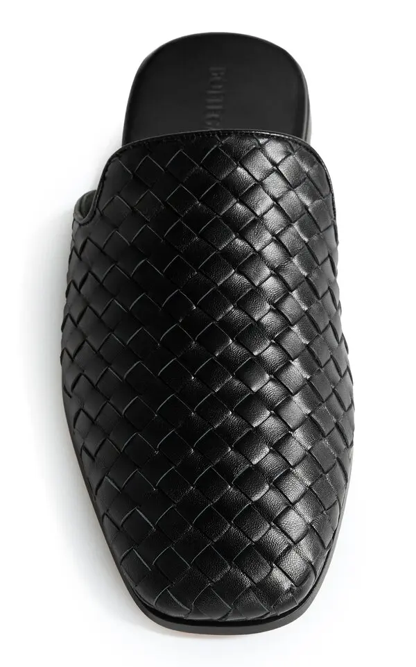 Bottega Veneta Palazzo Intrecciato Leather Slippers