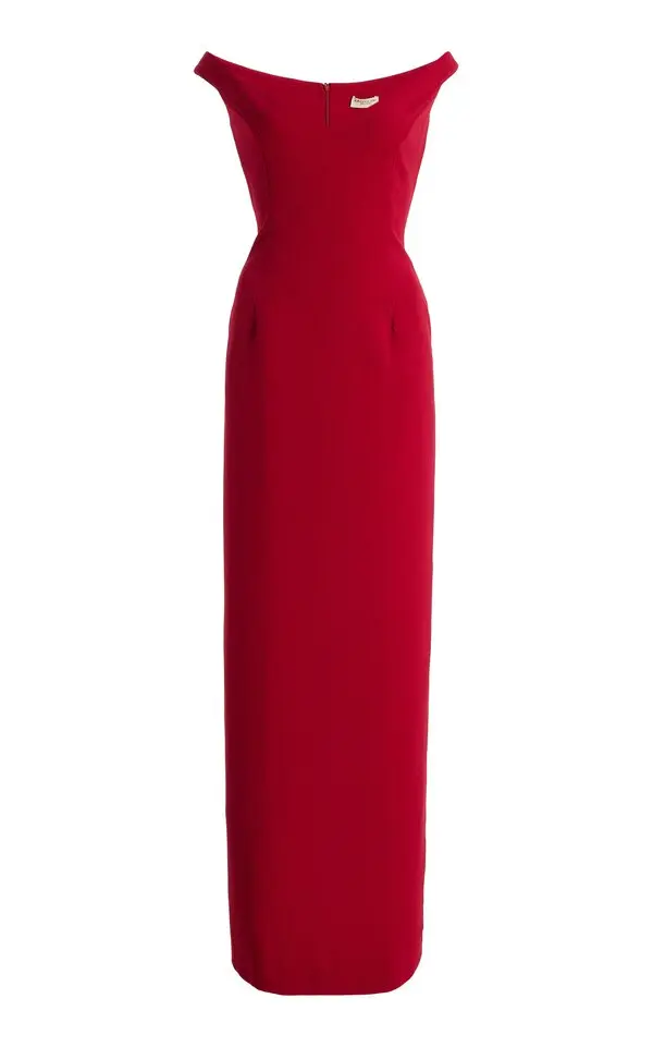 Arcina Ori Ellery Crepe Maxi Dress - Red