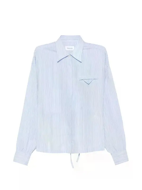 AMISH SUPPLIES Striped Tie-fastening Shirt