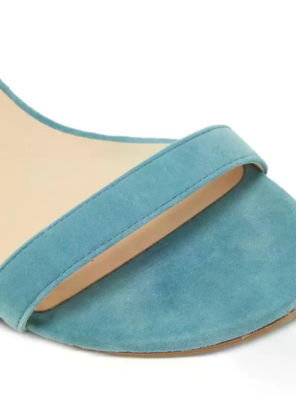 STUART WEITZMAN Suede Ankle Strap Sandals
