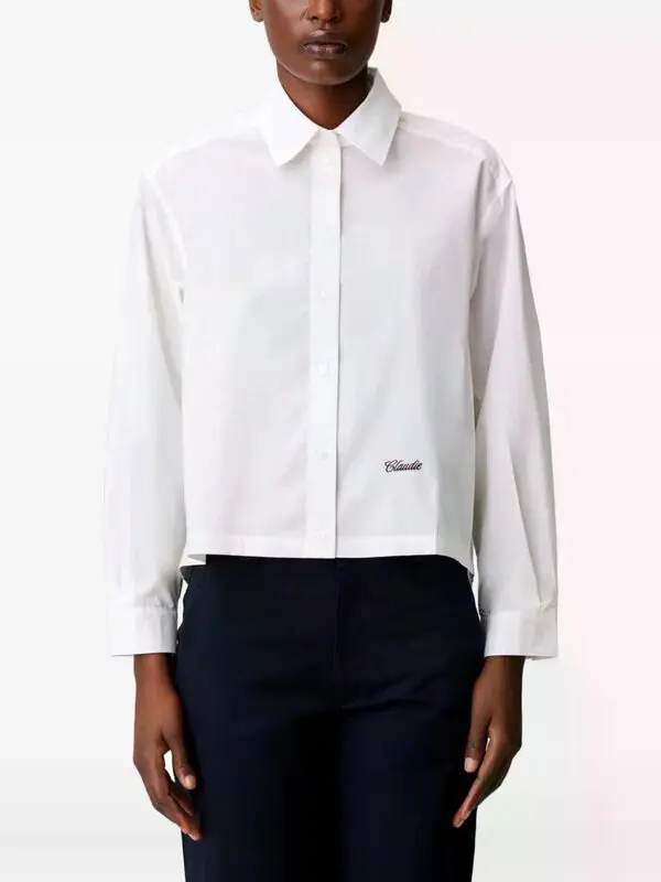 Claudie Pierlot Cotton Poplin Shirt