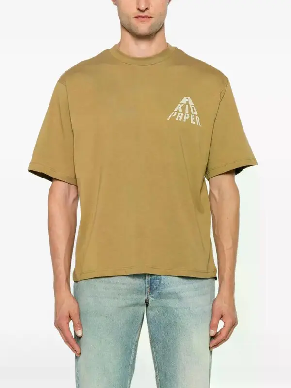 A PAPER KID Logo-print Cotton T-shirt