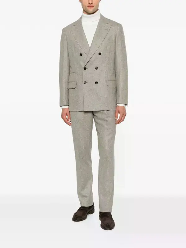 Brunello Cucinelli Double-breasted Wool Suit