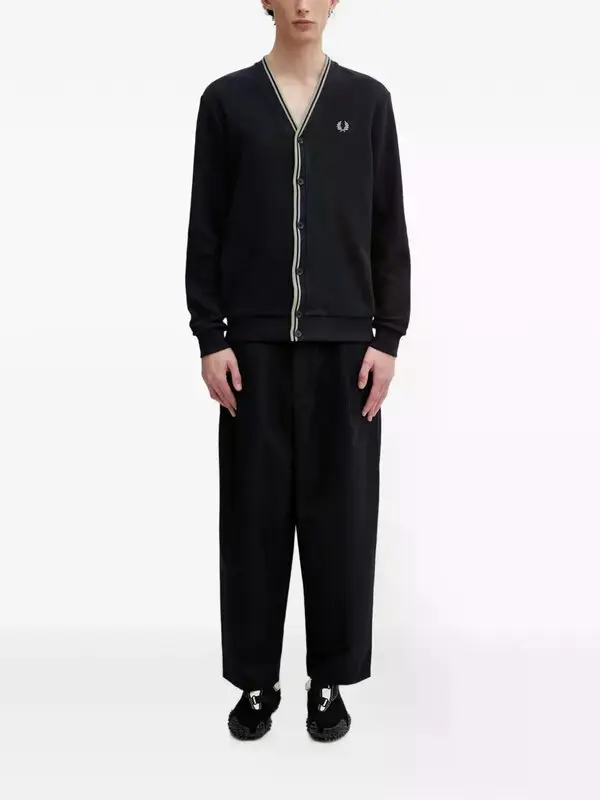 Fred Perry Twin-tipped Piqué Cardigan