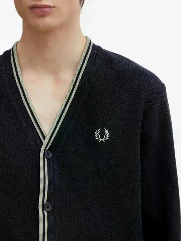 Fred Perry Twin-tipped Piqué Cardigan