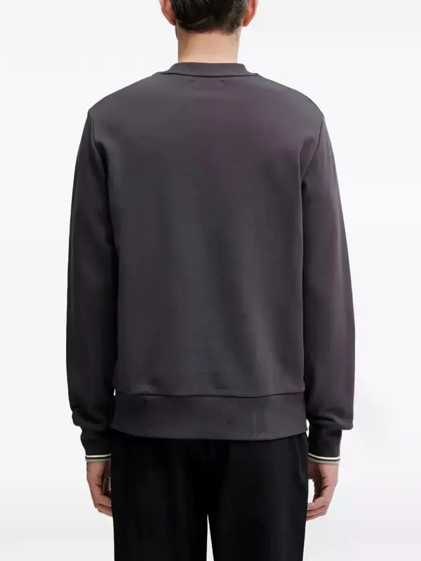 Fred Perry Embroidered Tipped Cuff Sweater