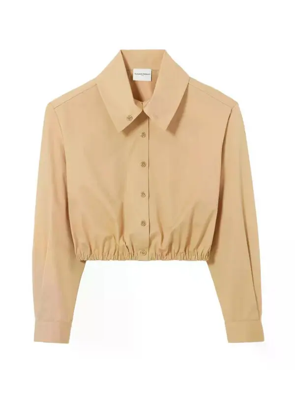 Claudie Pierlot Cropped High Neck Shirt