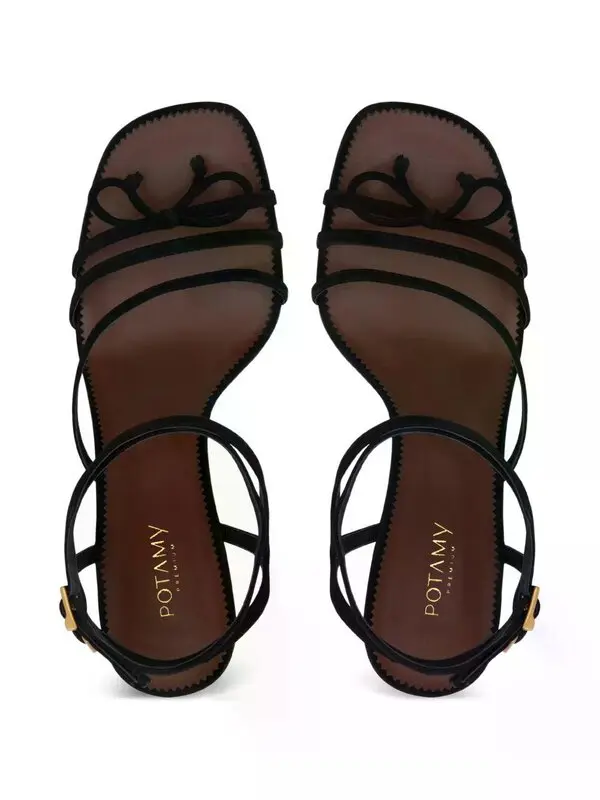 POTAMY Suede Bow Detail Sandals