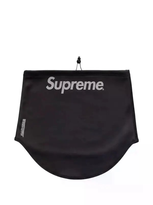 Supreme Windstopper Logo-print Neck Gaiter - Black