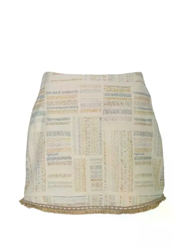 Devon Windsor Moe Mini Skirt - Neutrals