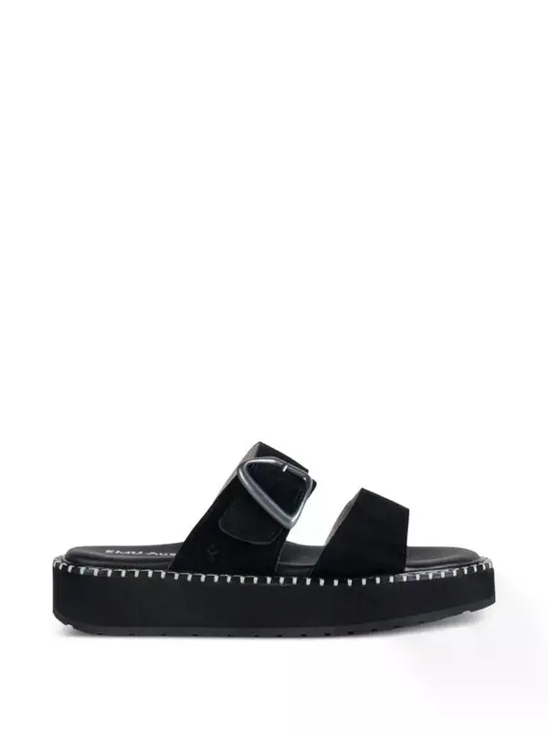 EMU AUSTRALIA Suede Slides - Black