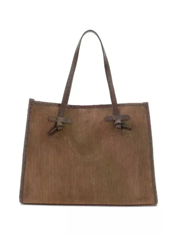 MARCELLA CLUB Marcella Ostrich-effect Shoulder Bag