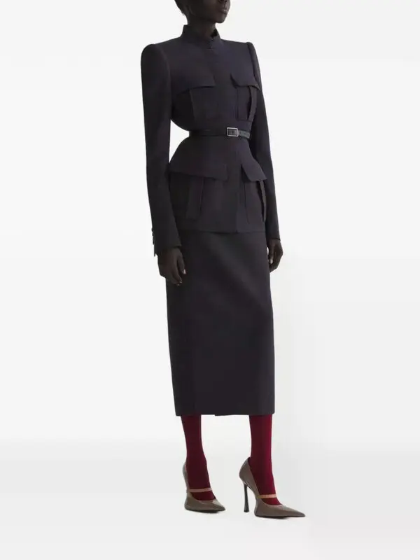 MUGLER Midi Pencil Skirt