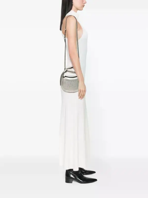 Chloé Small Metallic Leather Kiss Satchel
