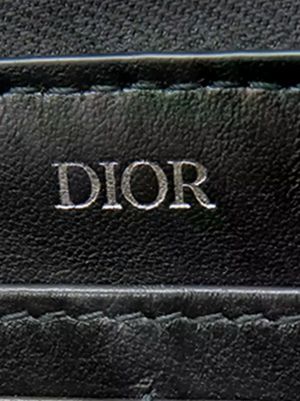 Dior 2010-2026 Oblique Canvas And Leather Saddle Zippy Wallet Long Wallets