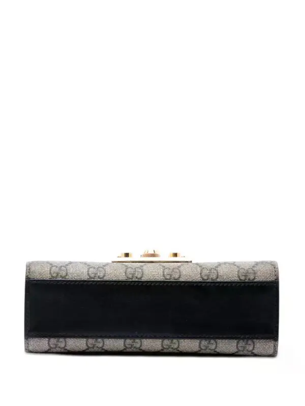 Gucci Small Gg Supreme Padlock Crossbody Bag