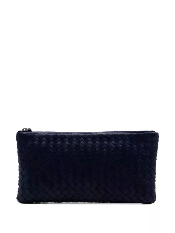 Bottega Veneta Nappa Intrecciato Clutch Bag - Blue