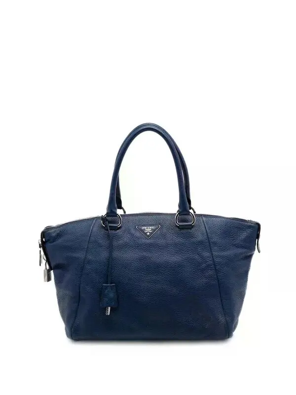 Prada Vitello Daino Double Handle Satchel