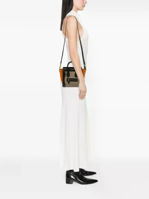 Celine Nano Luggage Tote Satchel - Brown