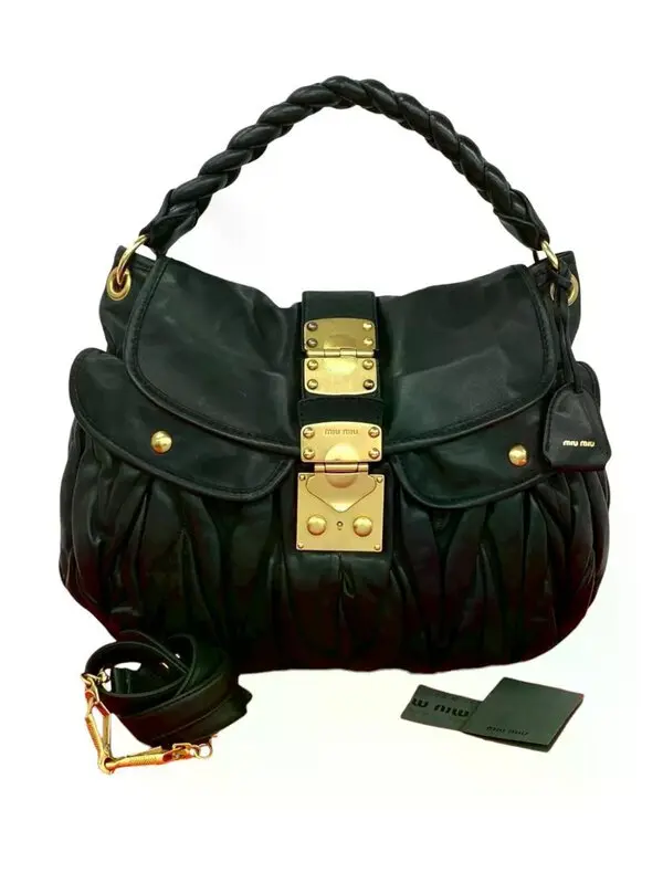 Miu Miu Matelassé Nappa Coffer Satchel