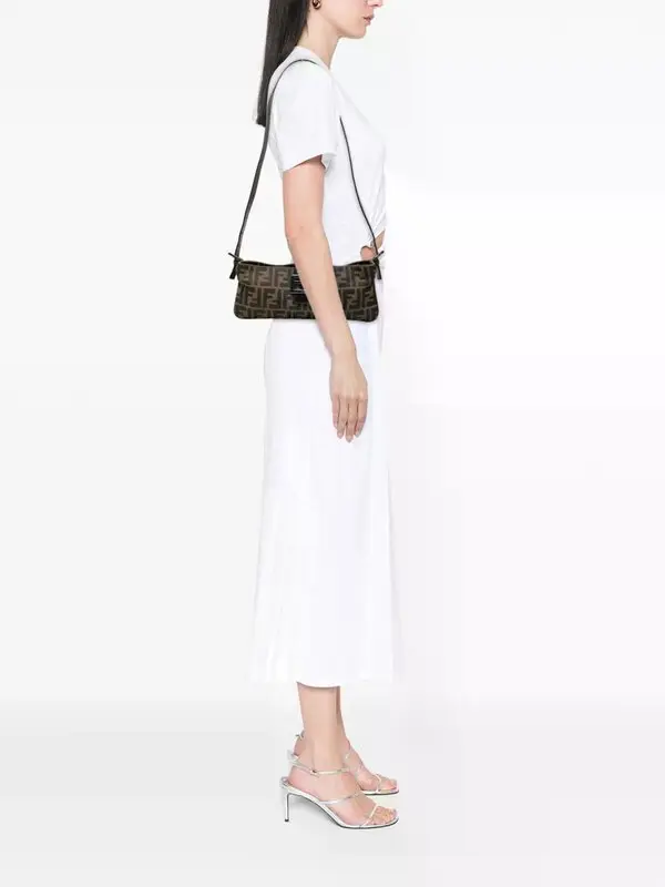 Fendi 20th Century Zucca Canvas Shoulder Bag