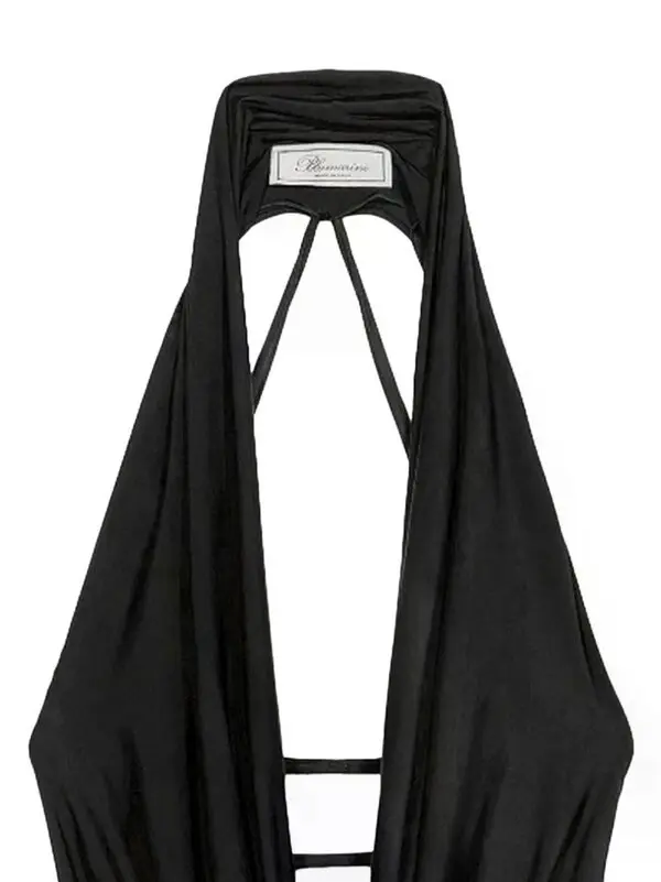 Blumarine V-neck Ruched Sleeveless Top