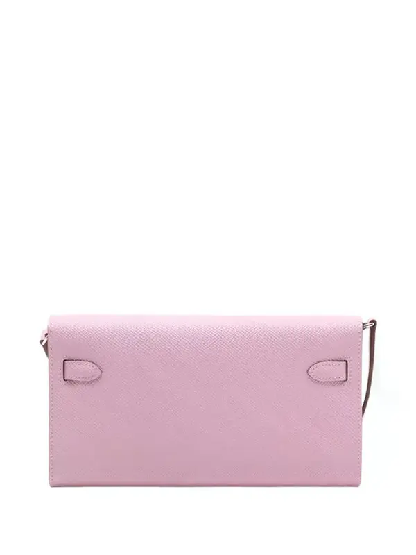 Hermès Epsom Kelly To Go Wallet Crossbody Bag - Pink