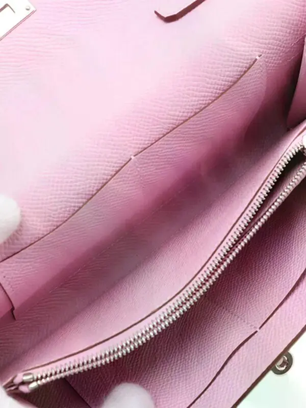 Hermès Epsom Kelly To Go Wallet Crossbody Bag - Pink