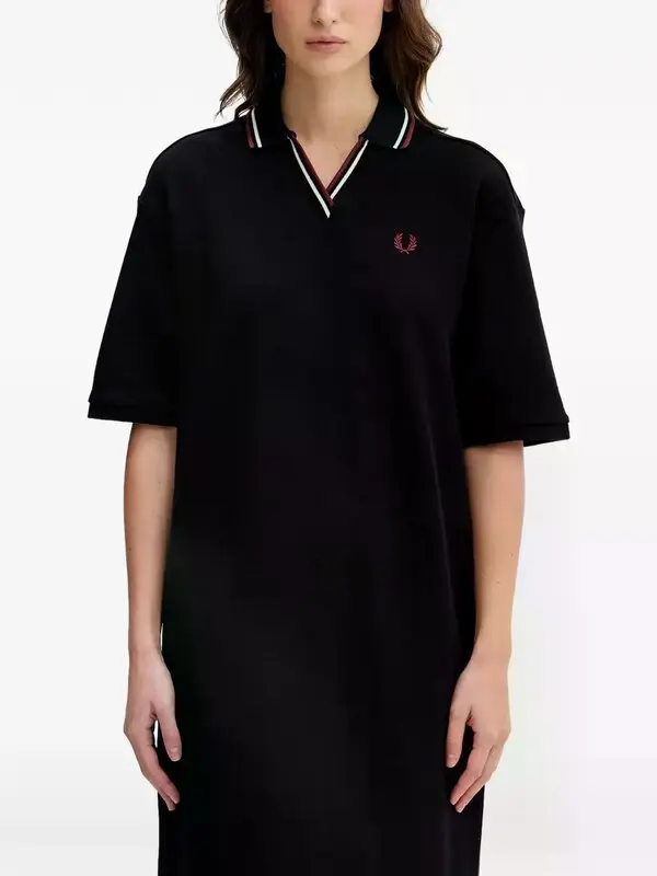 Fred Perry Embroidered Polo Midi Dress