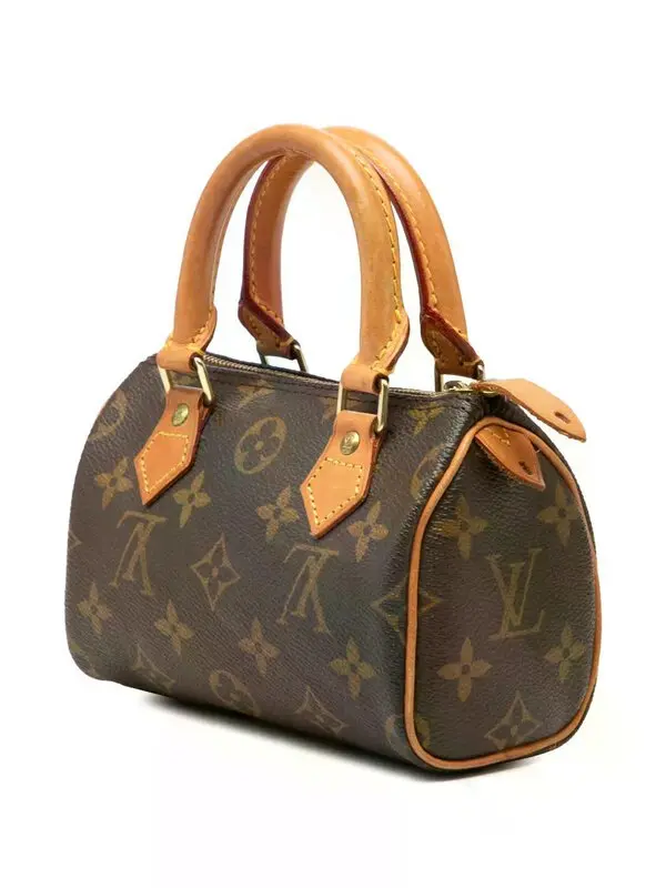 LOUIS VUITTON Monogram Mini Speedy Hl Satchel