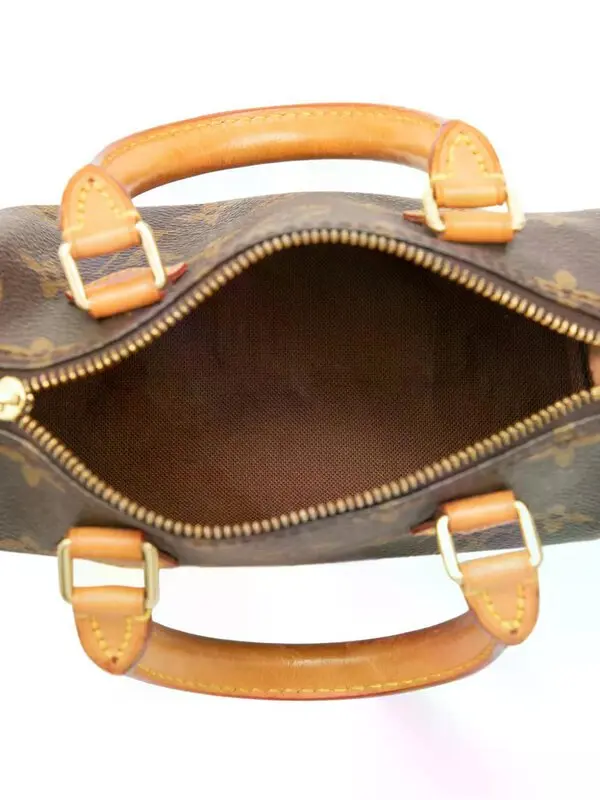 LOUIS VUITTON Monogram Mini Speedy Hl Satchel