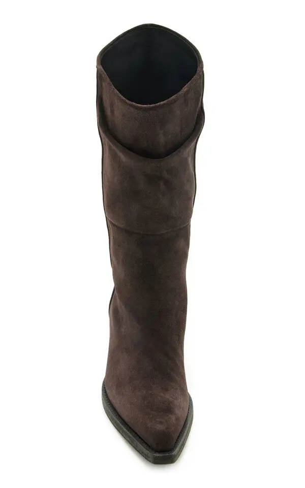 Khaite Clive Suede Knee Boots