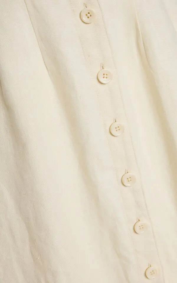 DL1961 Montauk Sleeveless Linen Maxi Dress - Ivory