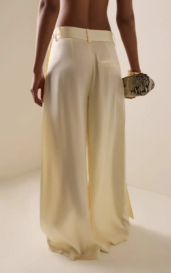 AISLING CAMPS Liquid Silk Wide-leg Pants