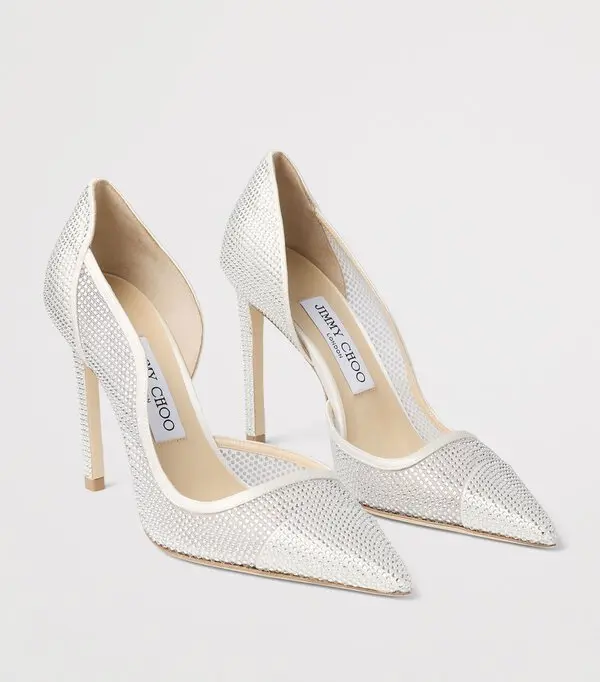 JIMMY CHOO Brigitte Embellished Stiletto Pumps - Ivory