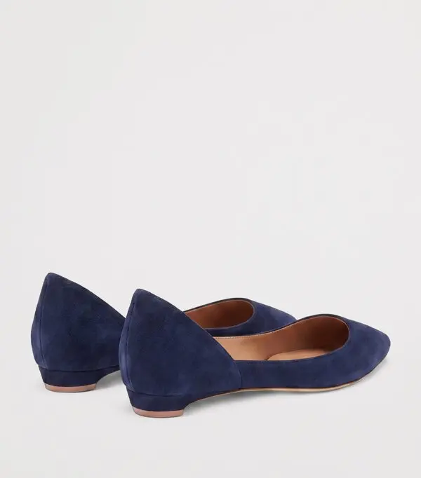 MALONE SOULIERS Suede Crawford Ballet Flats