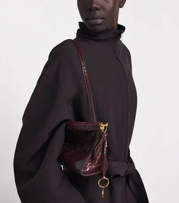 Alaïa Le Click East West Shoulder Bag - Brown