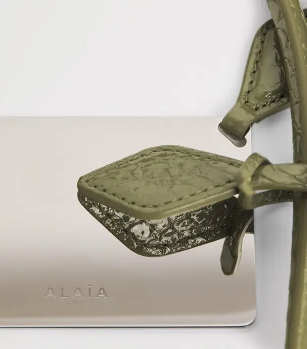 Alaïa Le Teckel Shoulder Bag In Snakeskin - Brown