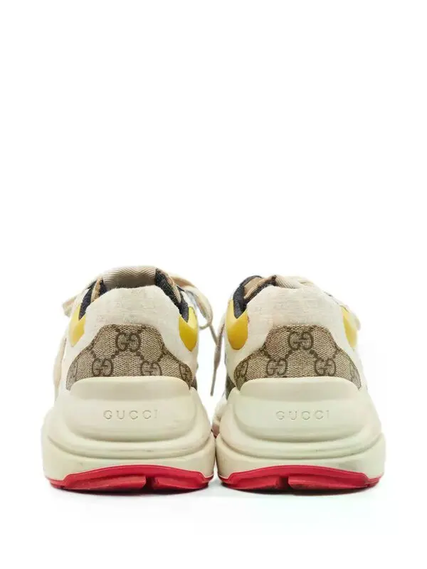Gucci Rhyton Gg Supreme Canvas Sneakers - Neutrals
