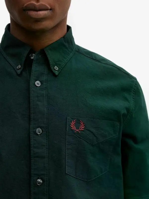 Fred Perry Logo-embroidered Short-sleeve Shirt