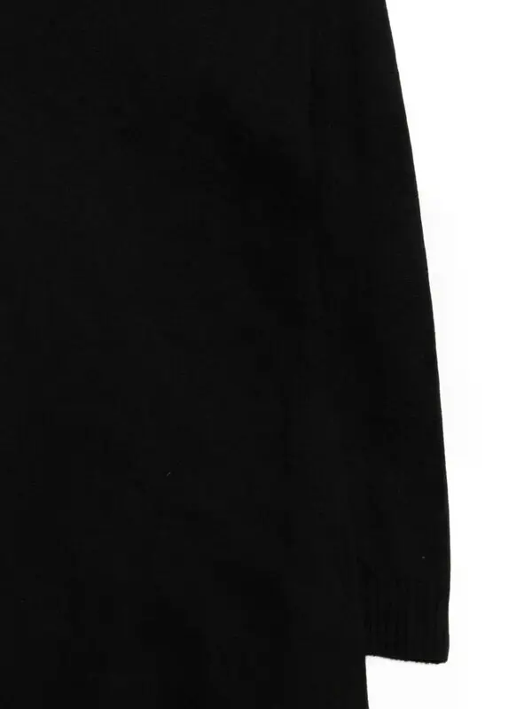 SERGIO MORETTI FIRENZE Ribbed Knit High-neck Mini Dress