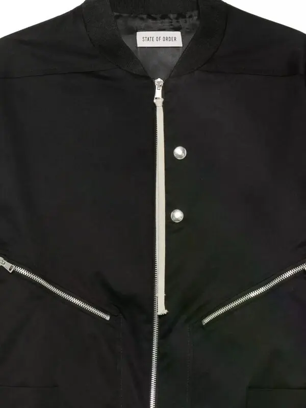 STATE OF ORDER Zip-fastening Bomber Jacket