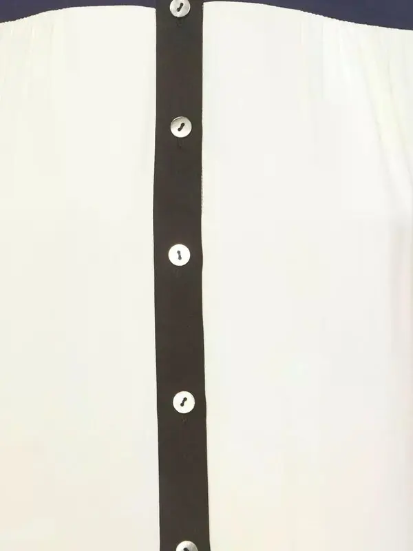 Diane Von Furstenberg Colour-block Shirt Dress - White