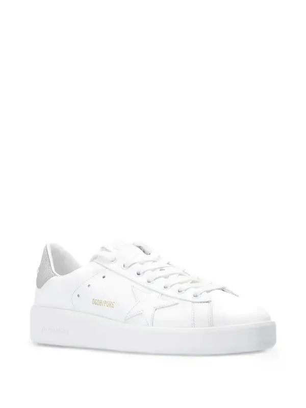GOLDEN GOOSE Pure Glitter-detail Sneakers - White
