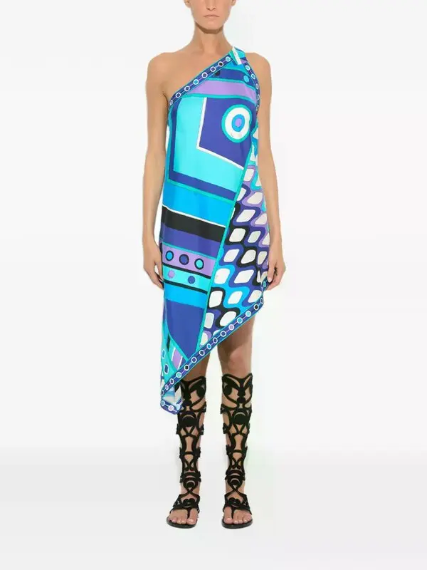 Emilio Pucci Vivara One-shoulder Asymmetric Dress