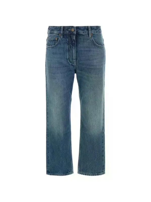 Valentino Garavani Vlogo Straight-leg Jeans - Blue