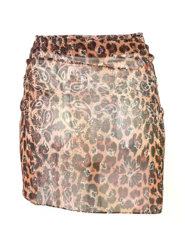 MC2 SAINT BARTH Sery Leopard-print Paisley-pattern Sarong